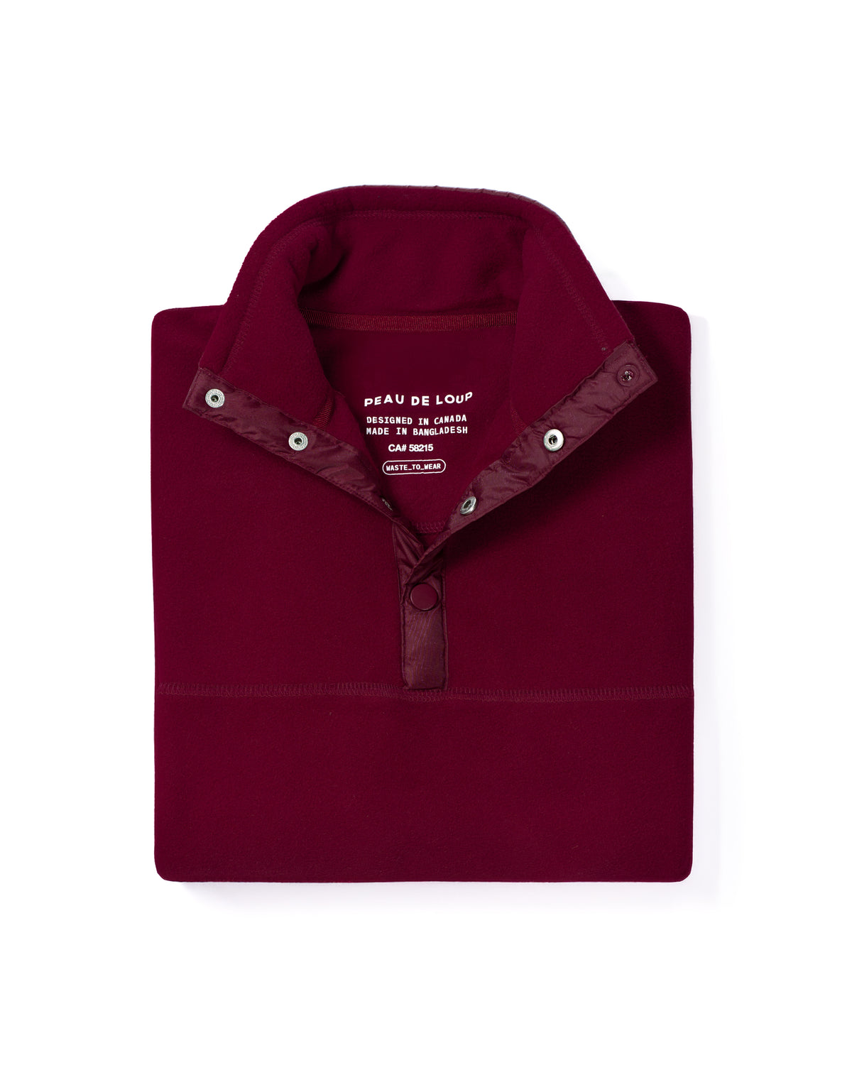 Red Sideline Microfleece | Peau de Loup