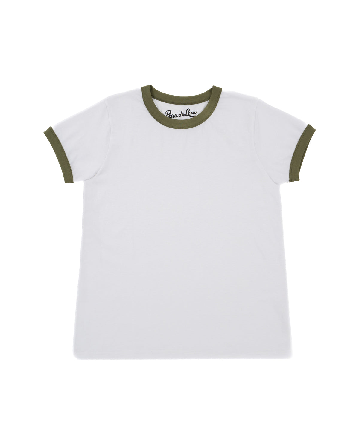 Olive Ringer Tee | Peau de Loup